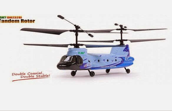 rc fan: Esky Tandem Rotor RC Coaxial Remote Control Helicopter