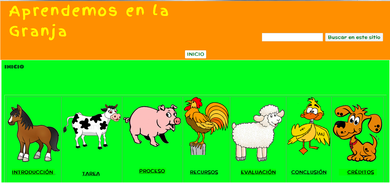 Súper Infantes : WEBQUEST - "APRENDEMOS EN LA GRANJA"
