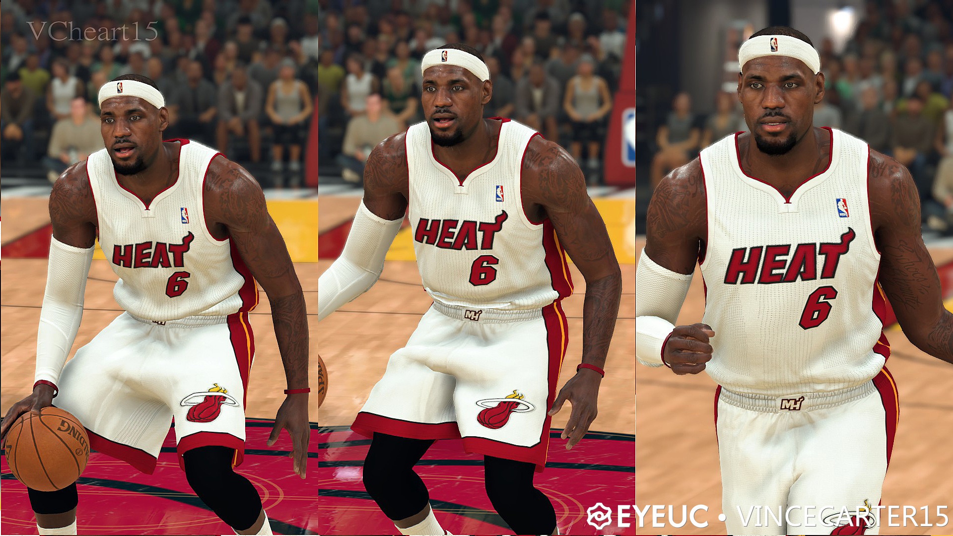 NBA 2K21 Lebron James Cyberface and Body Model Heat Version by ...