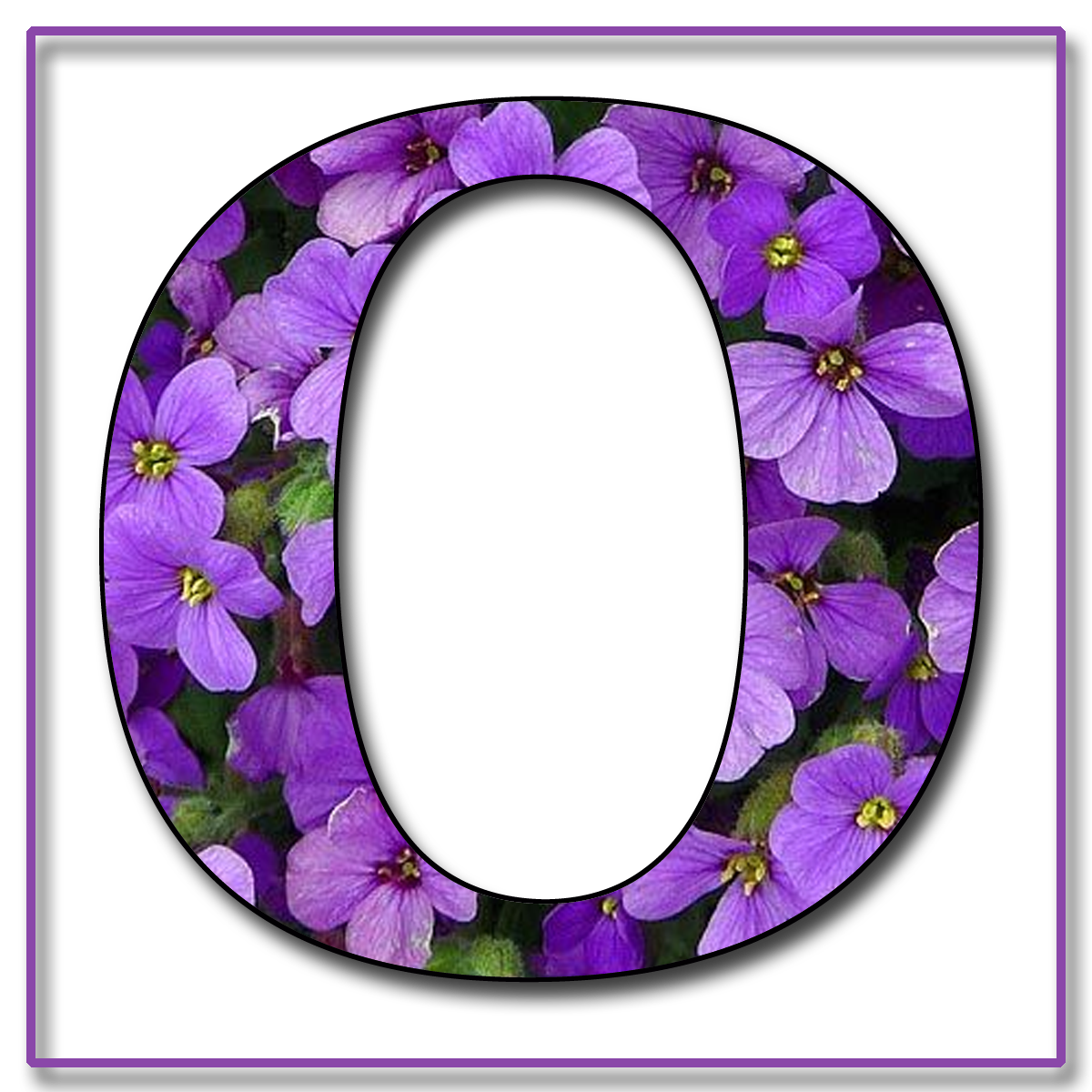 GRANNY ENCHANTED'S BLOG: "Purple Flowers" Free Scrapbook Alphabet ...