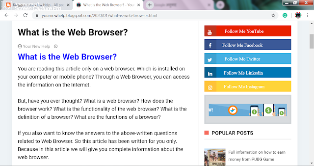 What is the Web Browser?