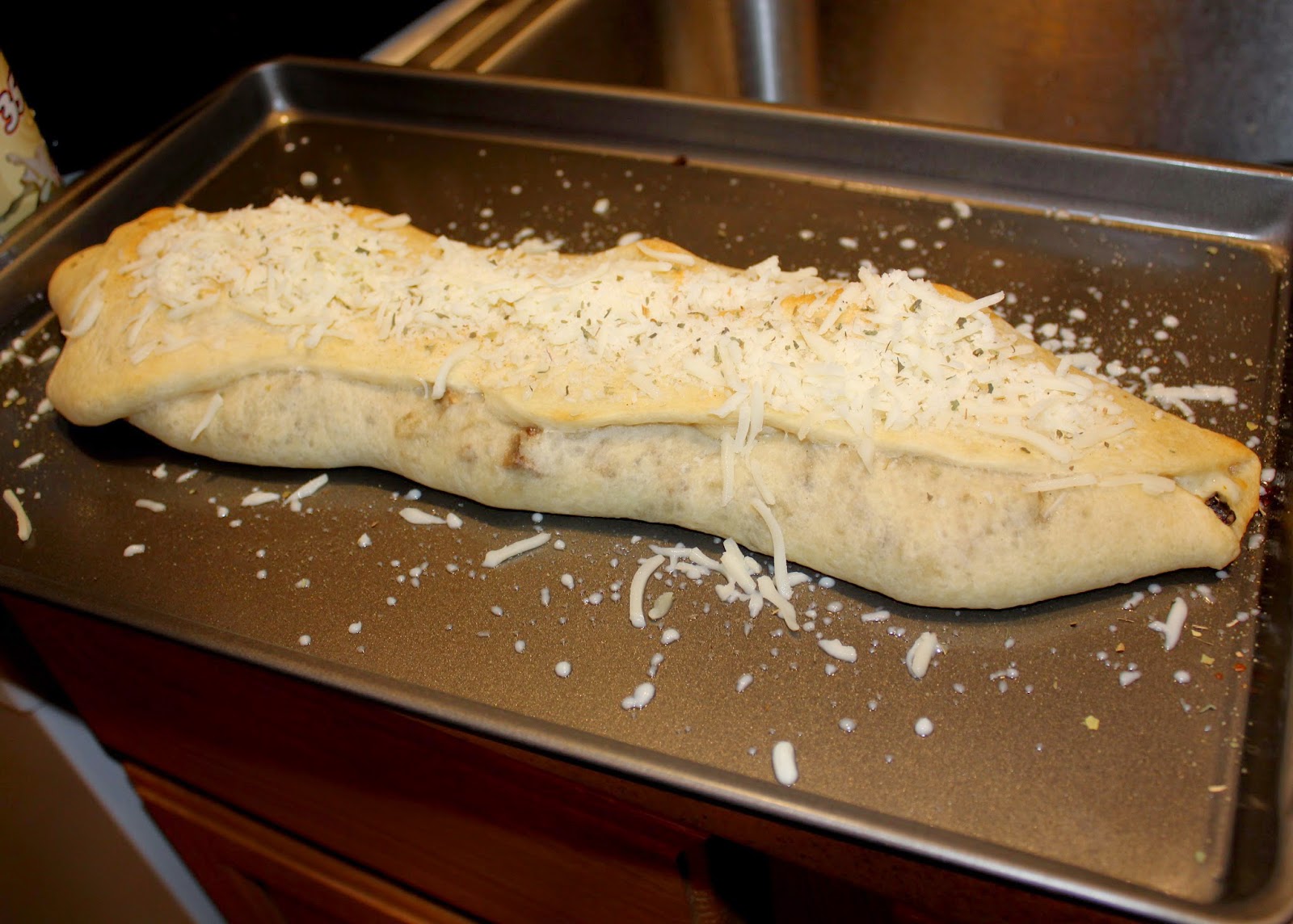 A Busy Working Woman Finds Time to Cook!: Italian Mushroom & Onion Calzone