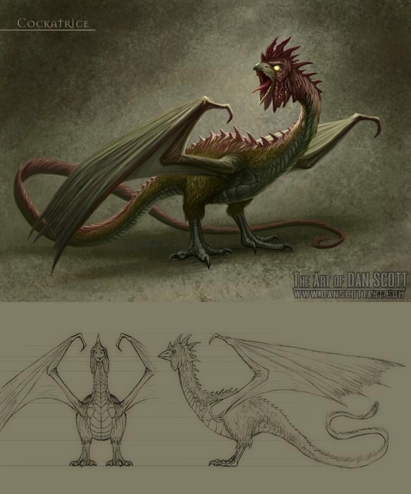 O livro das Mitologias: Cocatriz (criatura)