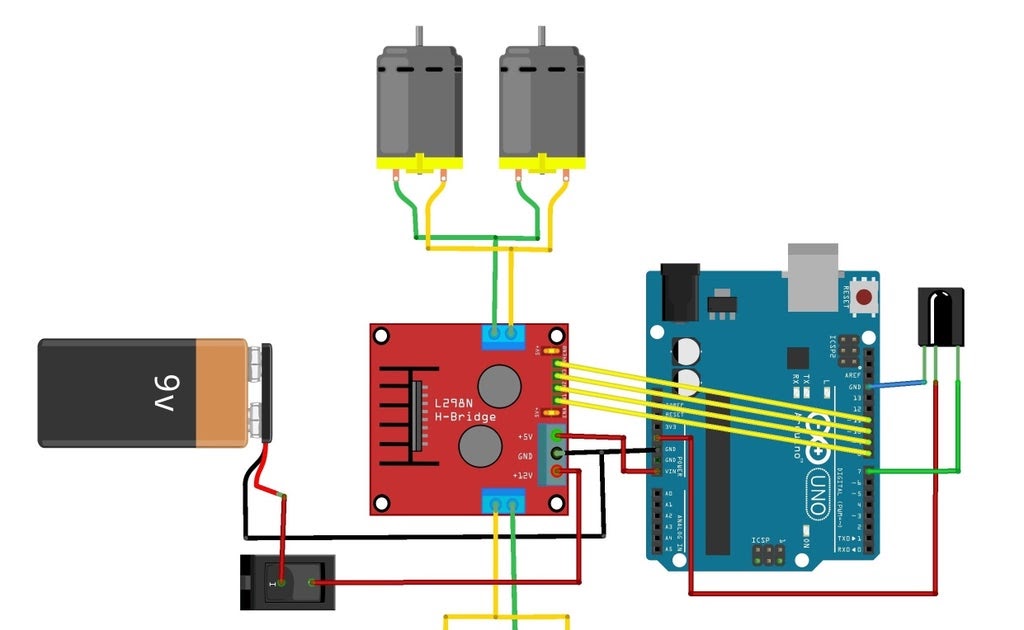 TECH SHARATH: IR REMOTE CAR