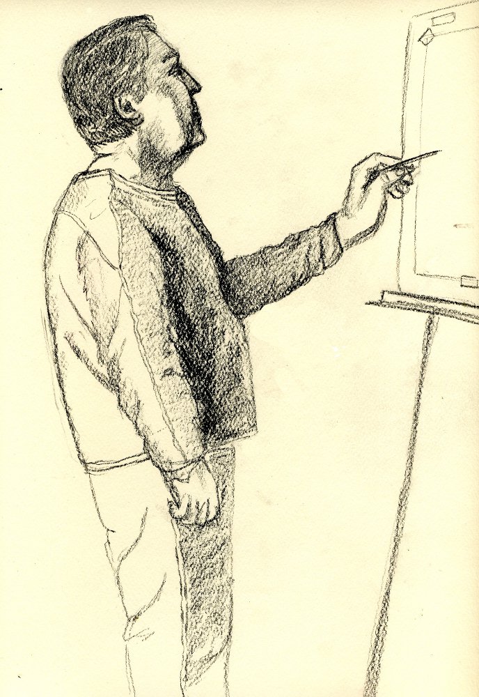 InkTracks: drawing the artist, drawing