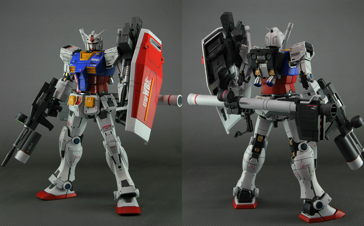 Custom Build: MG 1/100 RX-78-02 Gundam THE ORIGIN "OVERDRIVE"
