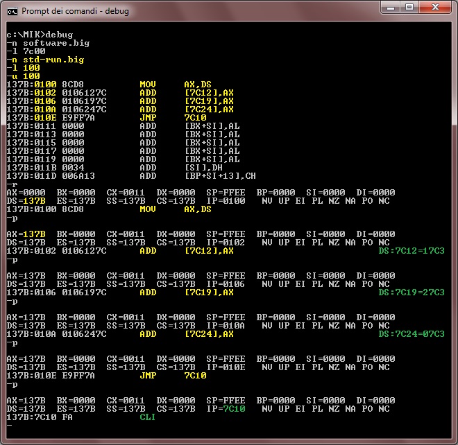 How to debug the BIN-Files