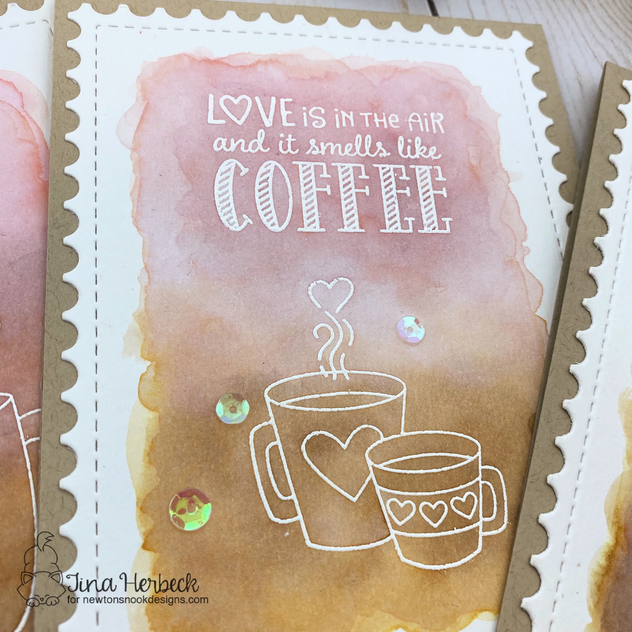 Newton's Nook Designs: Coffee-Themed Card Set by Tina Herbeck