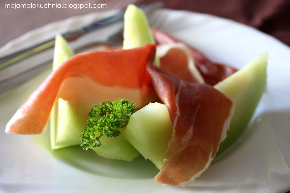 Moja Mała Kuchnia: melon z szynką parmeńską czyli klasyczna przystawka ...