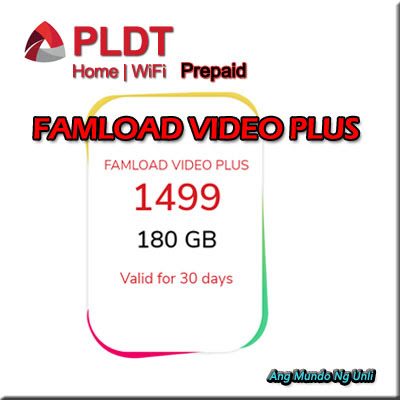 FAMLOAD VIDEO PLUS 1499 (PLDT HOME WIFI) - 30 Days, 90GB All sites ...