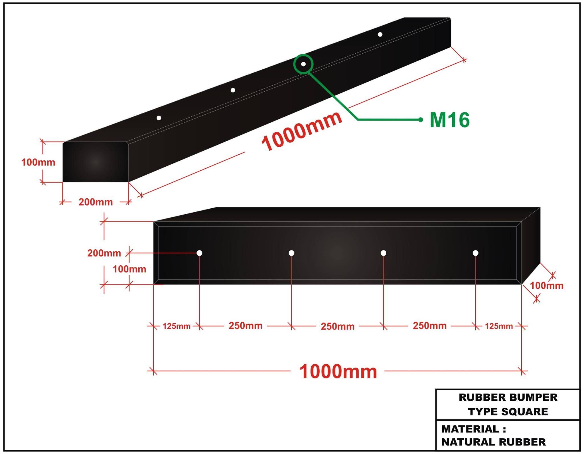 Karet Bumper Area Parkir | Car Stopper Rubber Bumper | Rubber Bumper ...