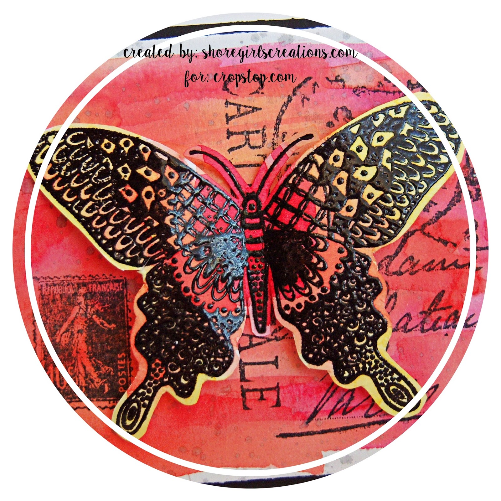 Shoregirl's Creations: Zentangle Butterfly