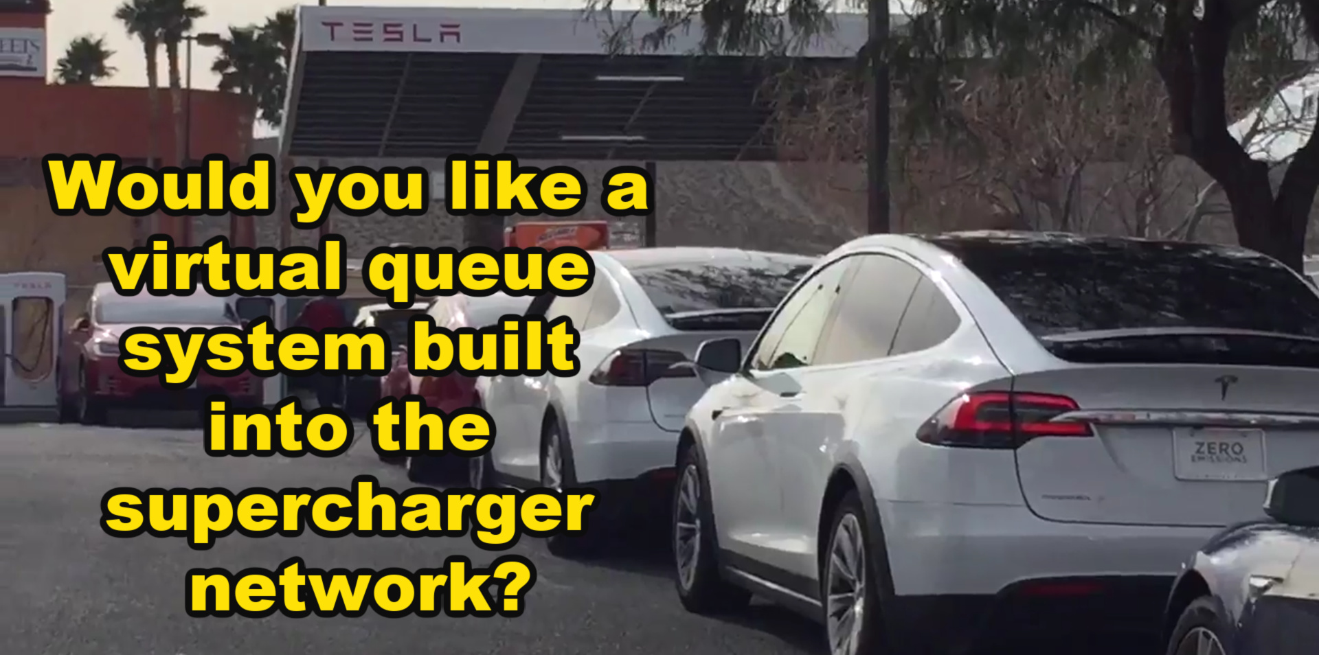 Tesla's virtual queue for superchargers will save time and frustration.