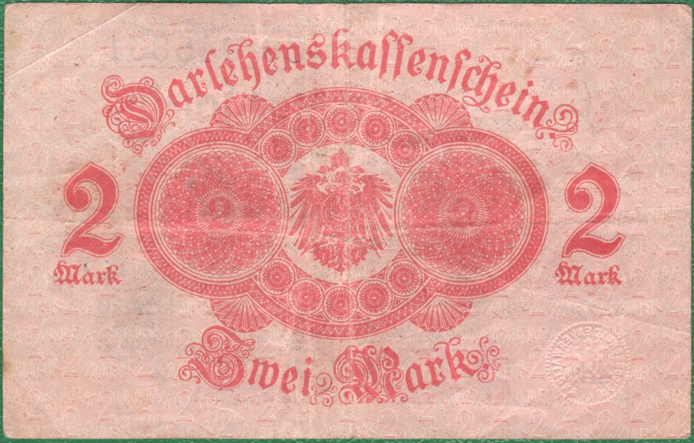 My banknotes collection: 2 Mark 1914