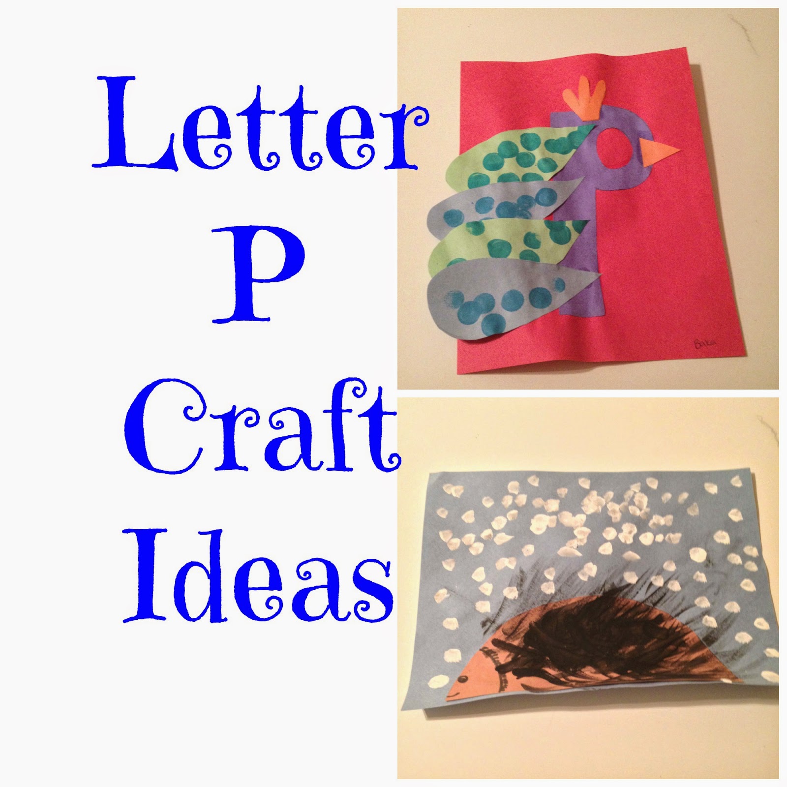 Letter P Crafts For Toddlers
