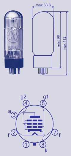 Electro-Magnetic World: KT77 Vacuum tube Pentode