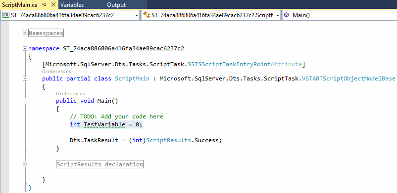 Sql Server Techniques Ssis Script Task Error The Script Task Is Corrupted