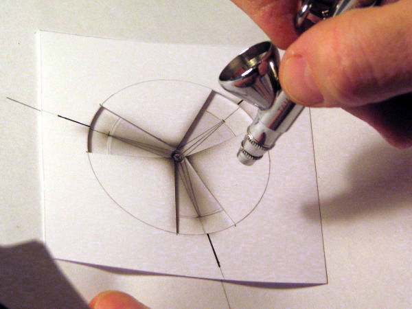 Fill 'n Sand: Airbrushed prop blur discs.