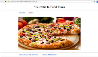 Online Food Ordering System Project using JSP and Servlet and MySQL