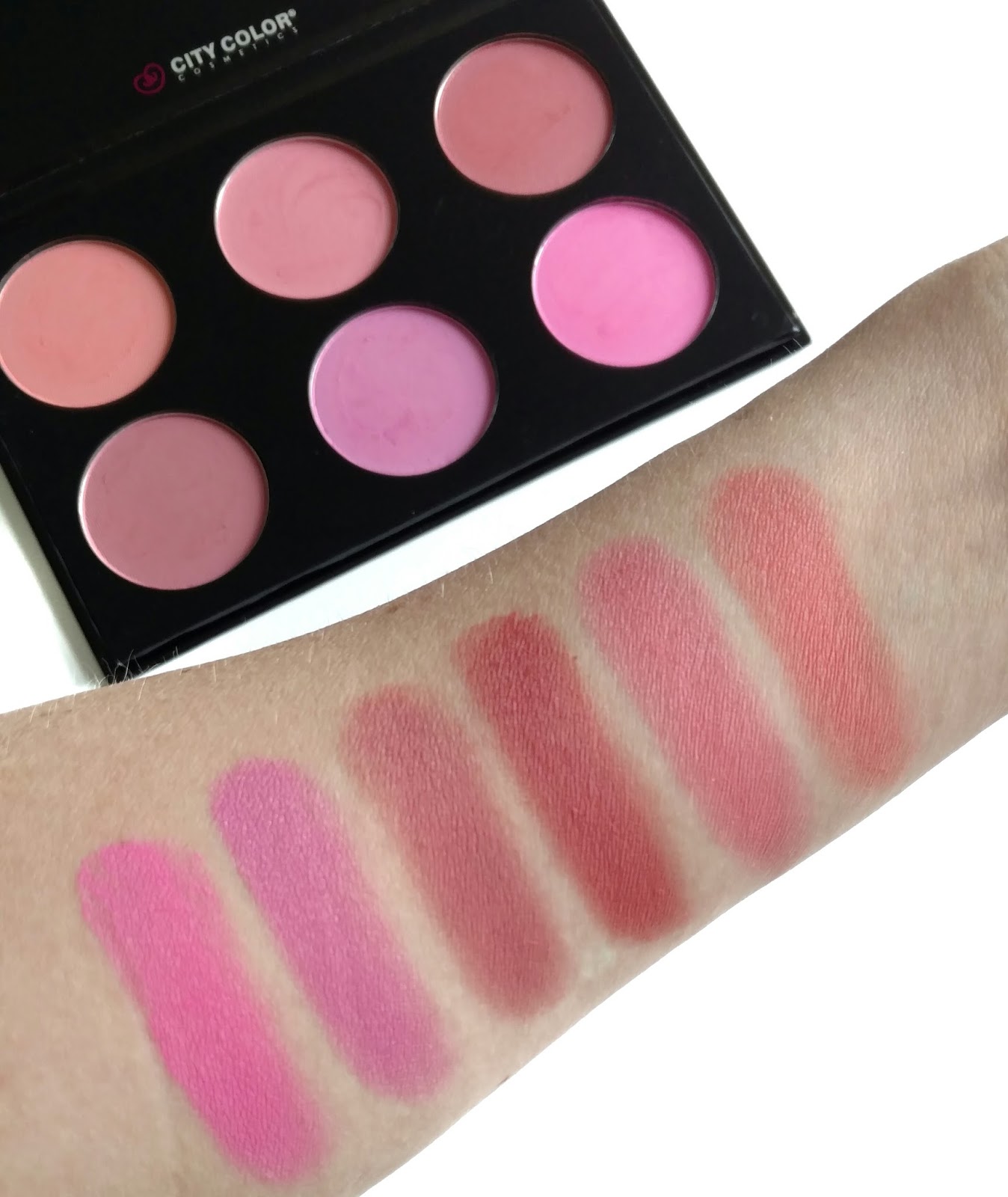 City Color Intense Blush Palettes Review & Swatches | The Budget Beauty ...