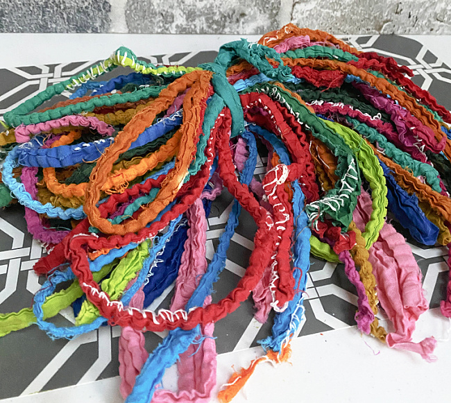 Recycled Rag Pumpkins for Fall