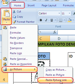 Menampilkan Foto Dengan Combo Box Dalam Excel - ADH-EXCEL.COM Tutorial