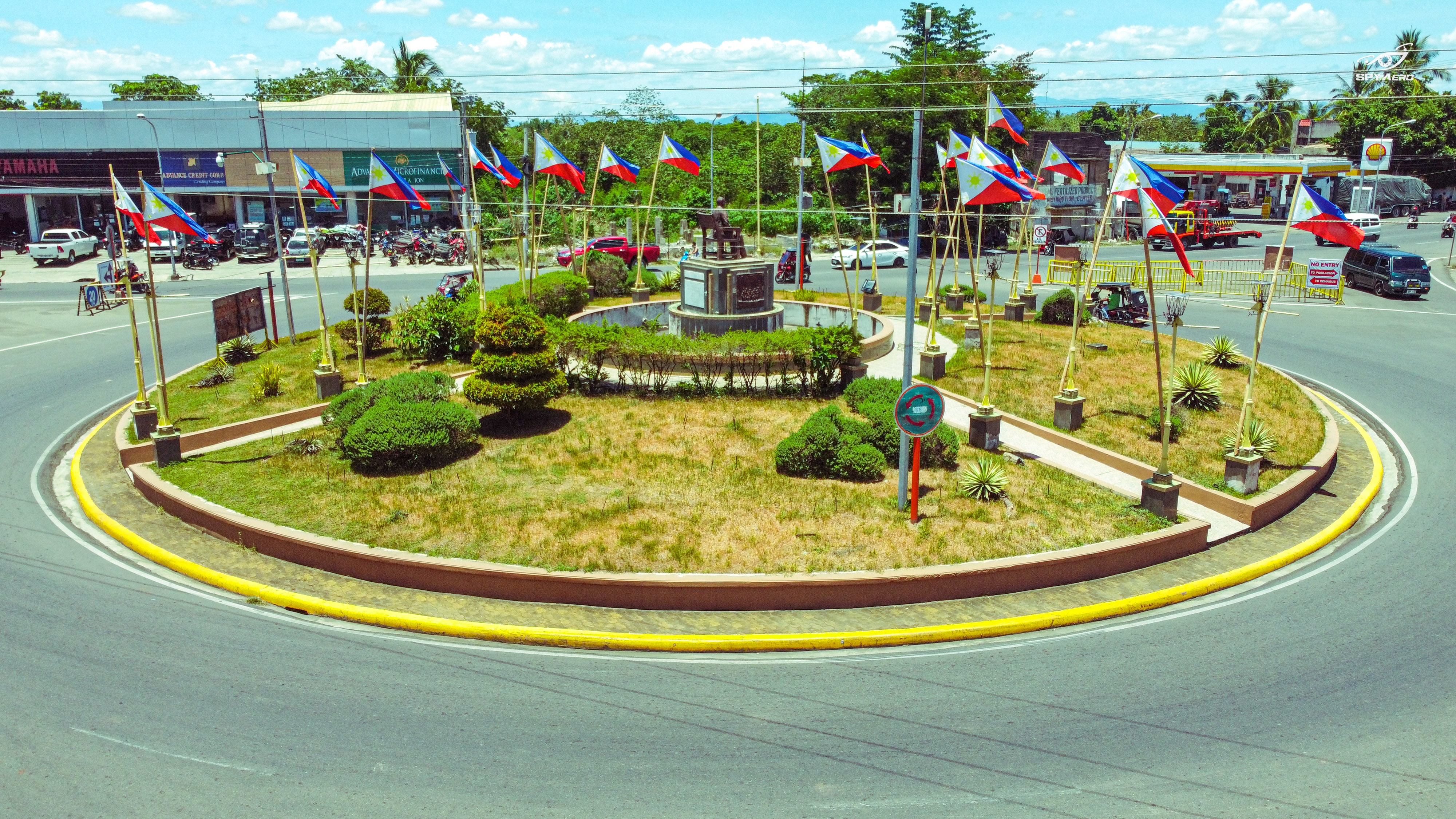 SPY Aero: Santiago City Rotonda Park Flag Independence day 2020
