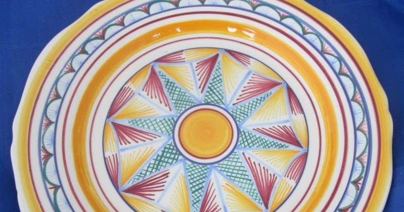 HB/Henriot Quimper Plate "Geometric"- SOLD