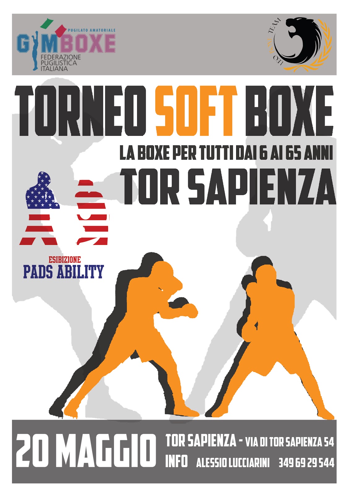 alex lucciarini boxing coach: LA SOFT BOXE PROTAGONISTA A TOR SAPIENZA