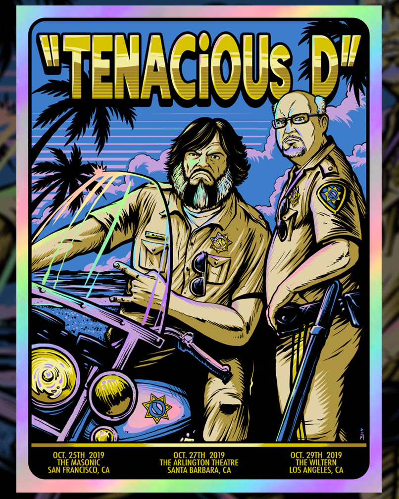INSIDE THE ROCK POSTER FRAME BLOG: Brandon Heart Tenacious D California ...