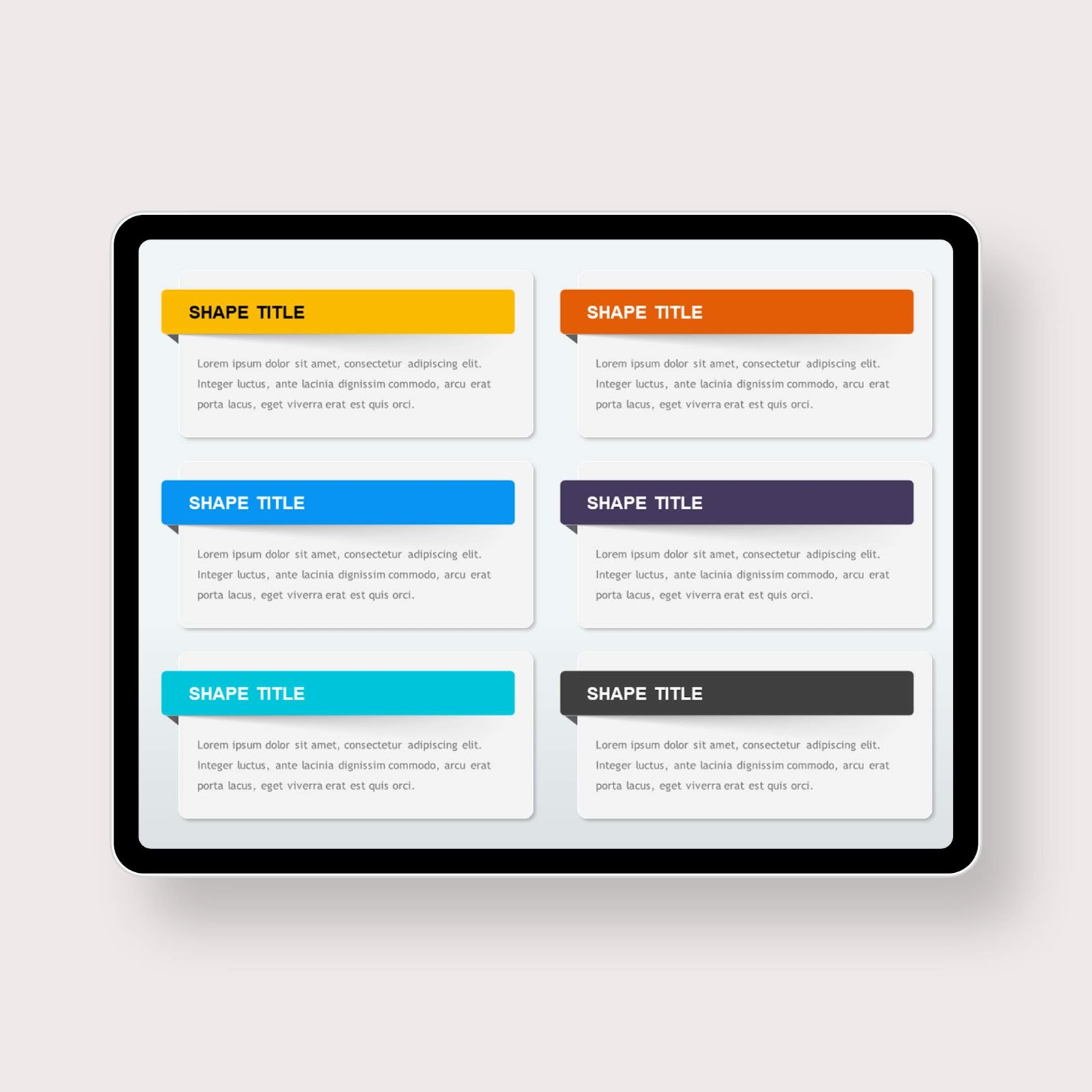 Fold Title Box PowerPoint Templates - PowerPoint Free