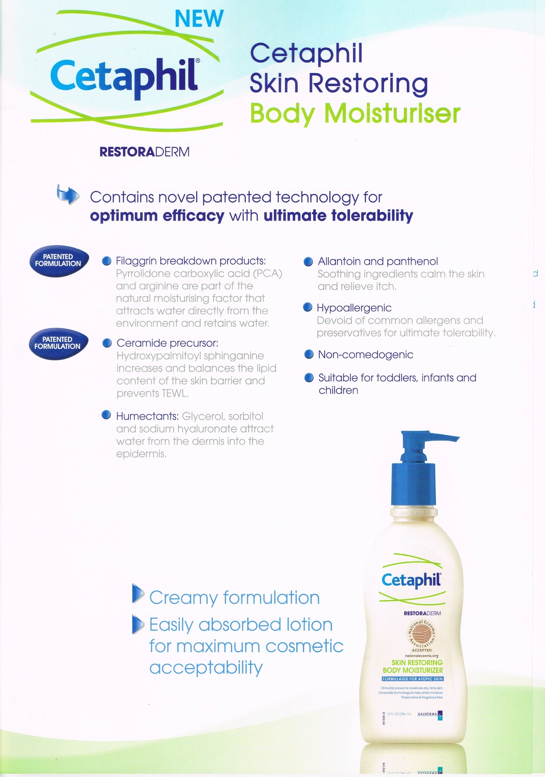 Cetaphil restoraderm moisturizer & Body wash for Atopic Dermatitis: New ...