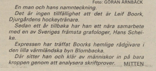 Jag vill vara farlig: Hans Scheike, grafolog med mera