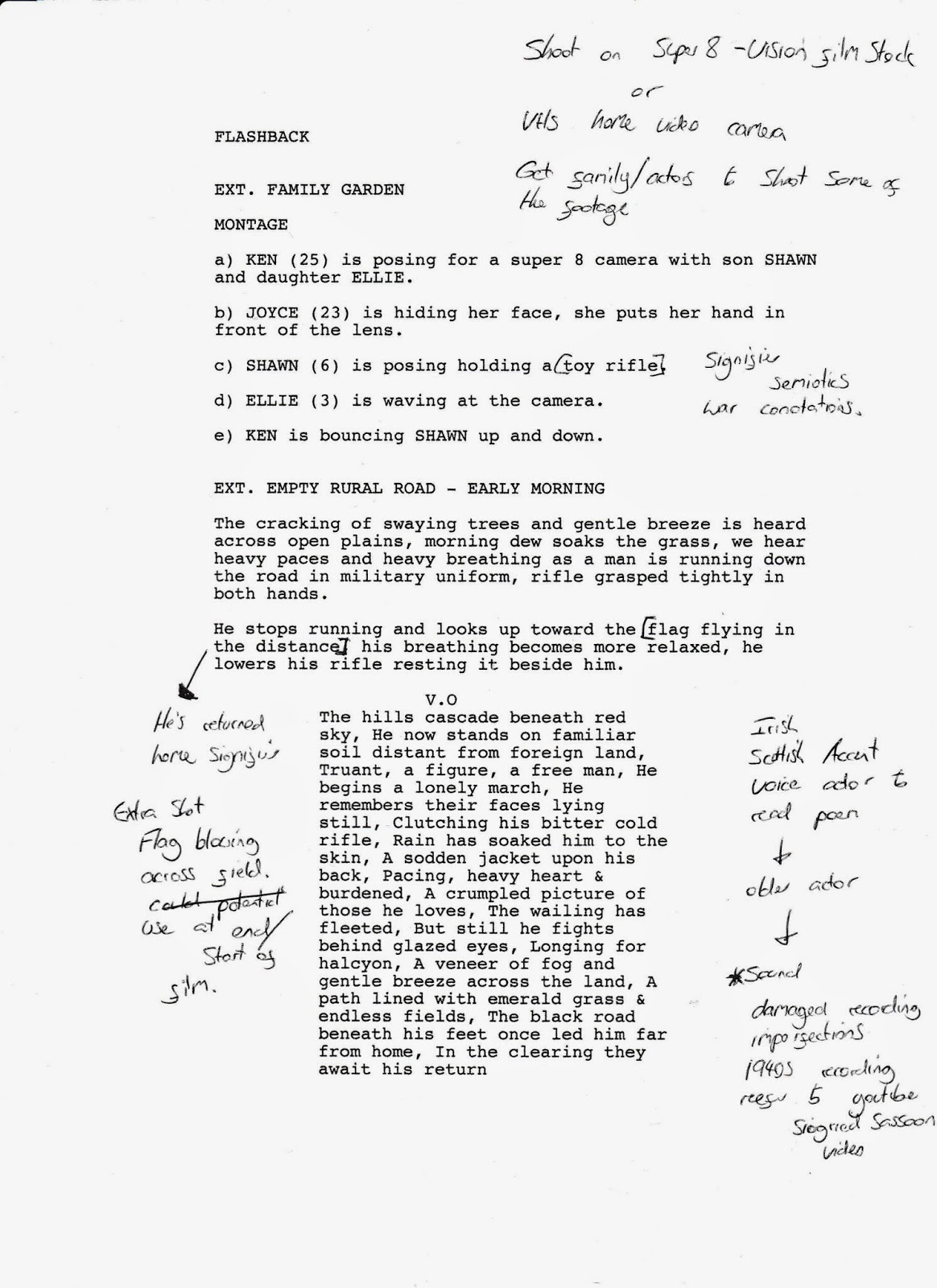 Directing - Major Project : Annotated Script