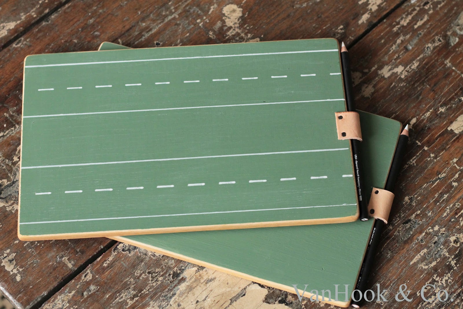 VanHook & Co.: Lined Green Writing Chalk Boards