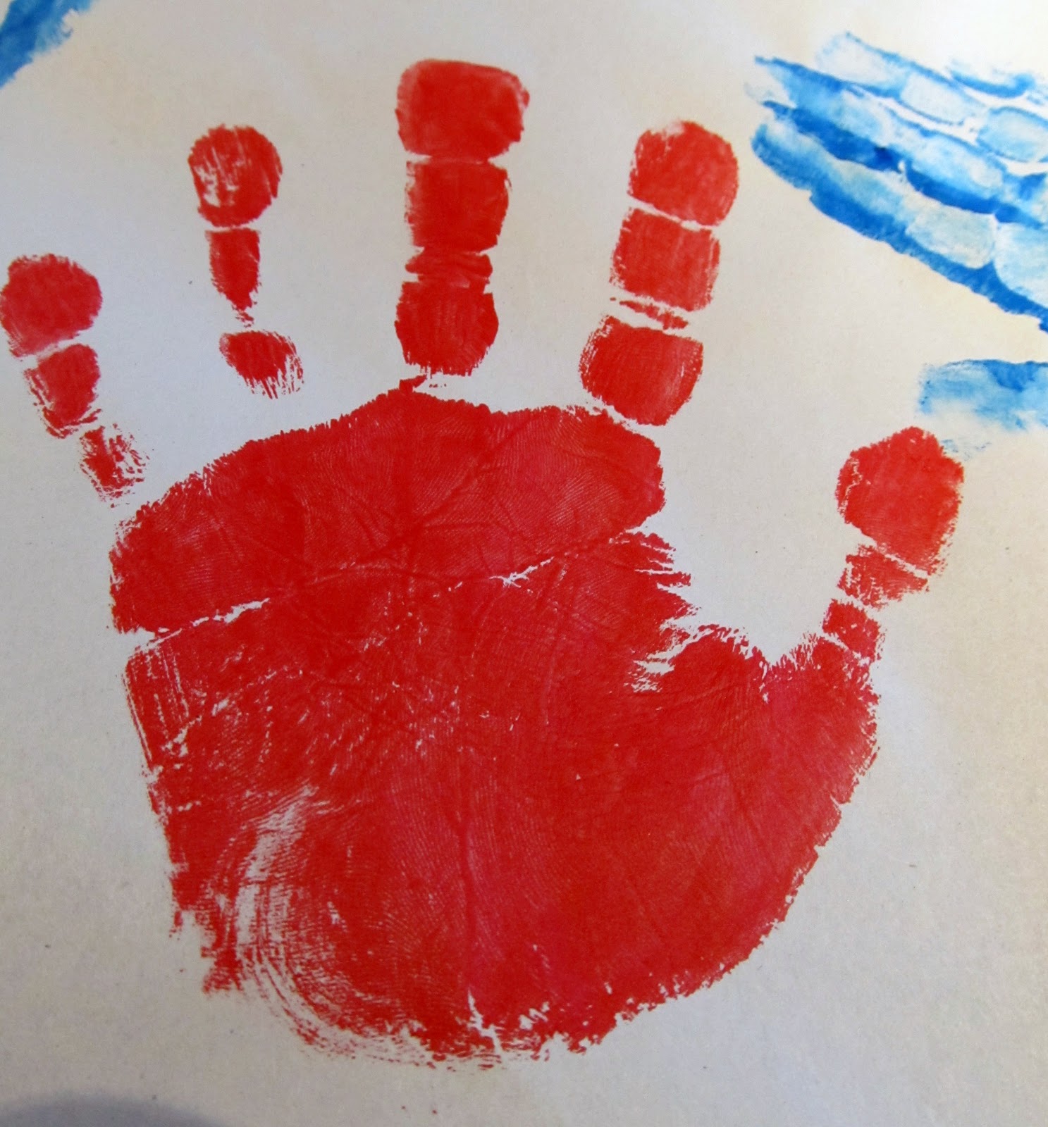 arthurandsage: Simple Wrapping Paper - hand prints