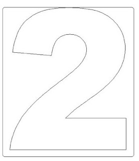 Moldes del numero 2 - Imagui