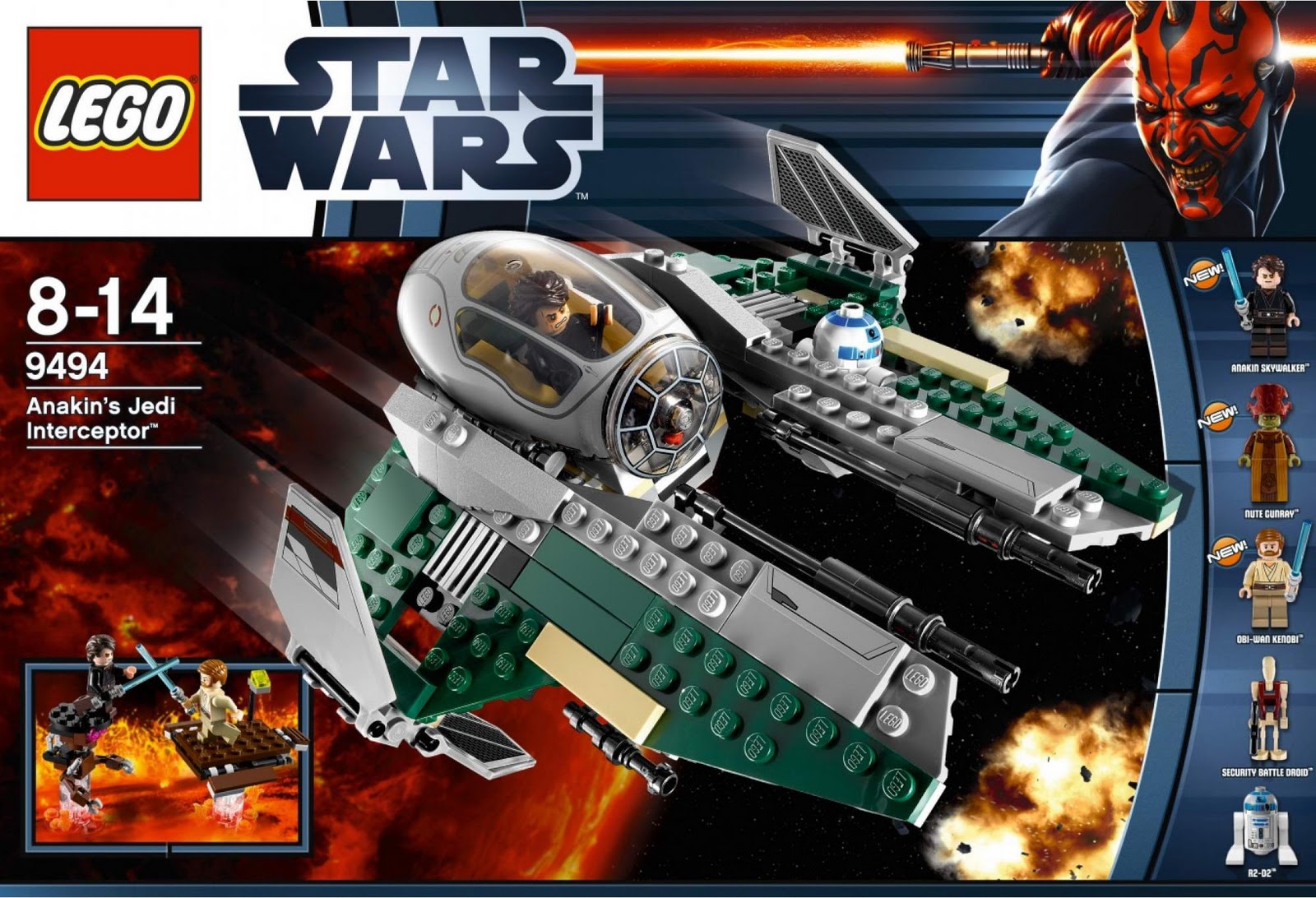 oneTWOBRICK.com: set database: LEGO 9494 anakin’s jedi interceptor