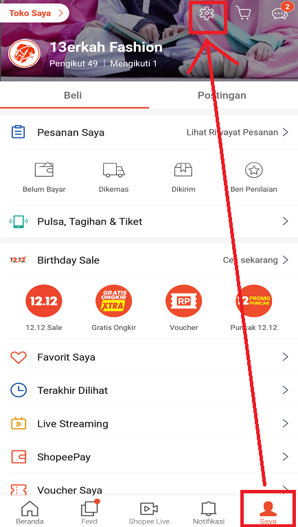 Cara Mengganti dan Menambahkan Rekening di Shopee Melalui Smartphone ...