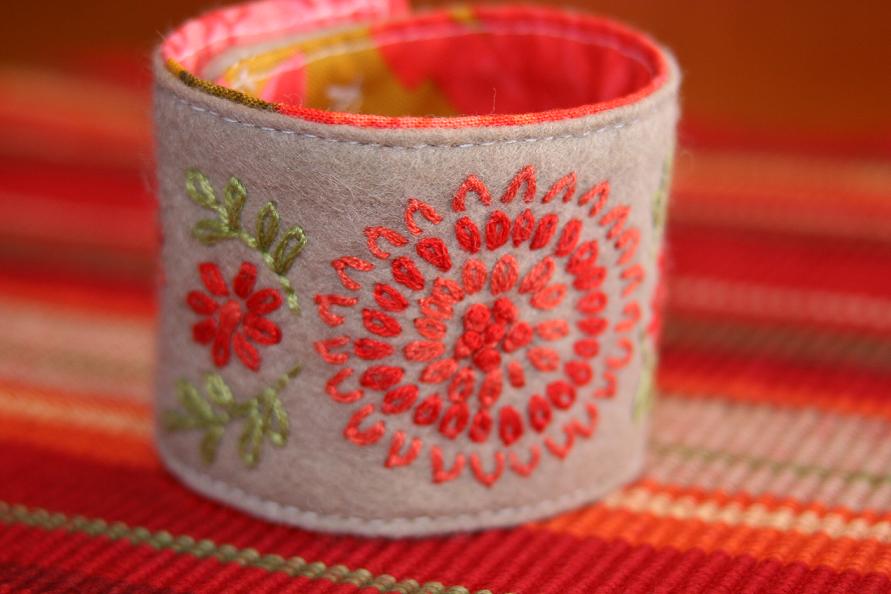 Gumbo Lily: Embroidered cuff....