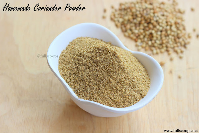 Homemade Coriander Powder ~ Full Scoops - A food blog with easy,simple ...
