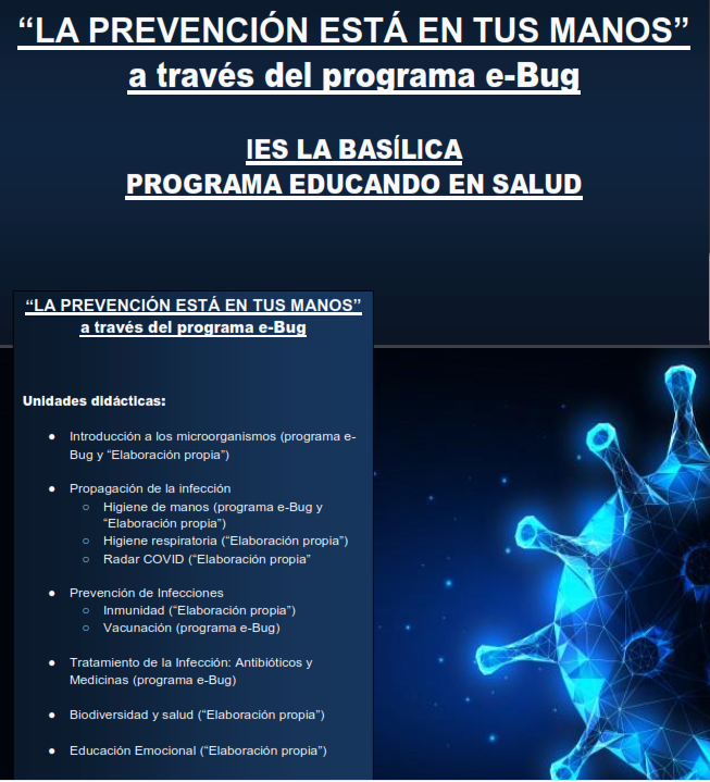 EDUCANDO EN SALUD. IES LA BASÍLICA: PROYECTO "LA PREVENCIÓN ESTÁ EN TUS ...