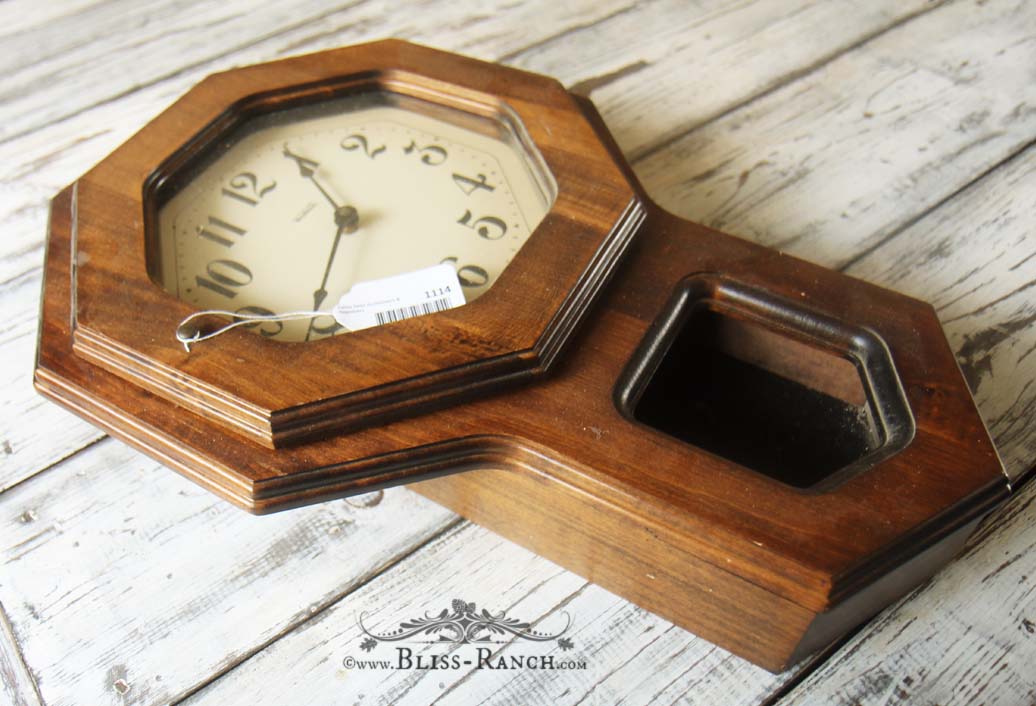Bliss Ranch: Wood Clock Redo/Thrift Store Decor
