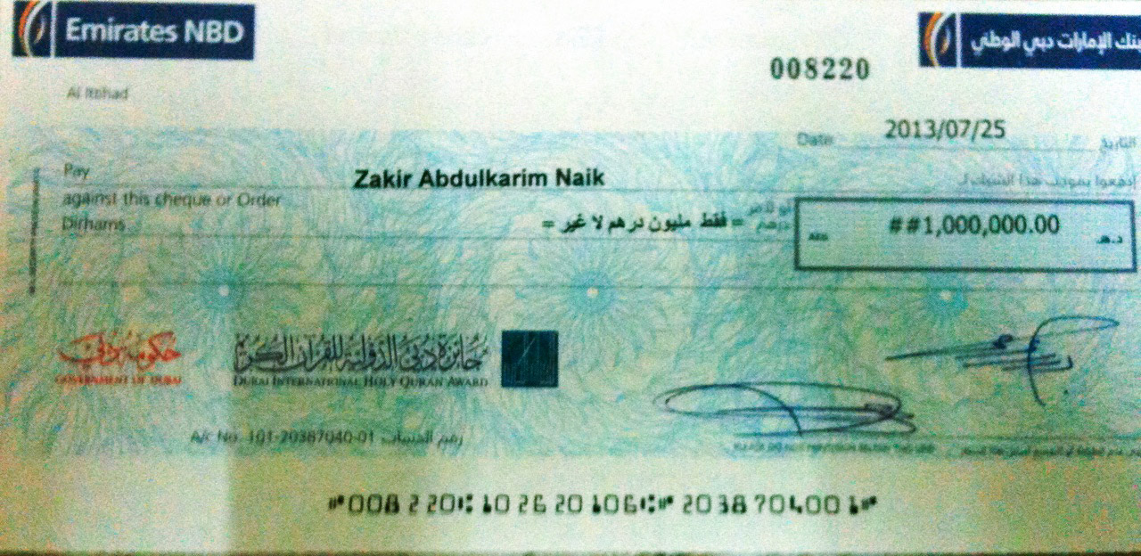 Dr Zakir Naik: Dubai International Holy Qur’an Award for Islamic ...