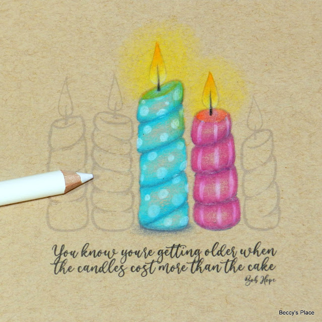 Beccy's Place: Colouring The Candles