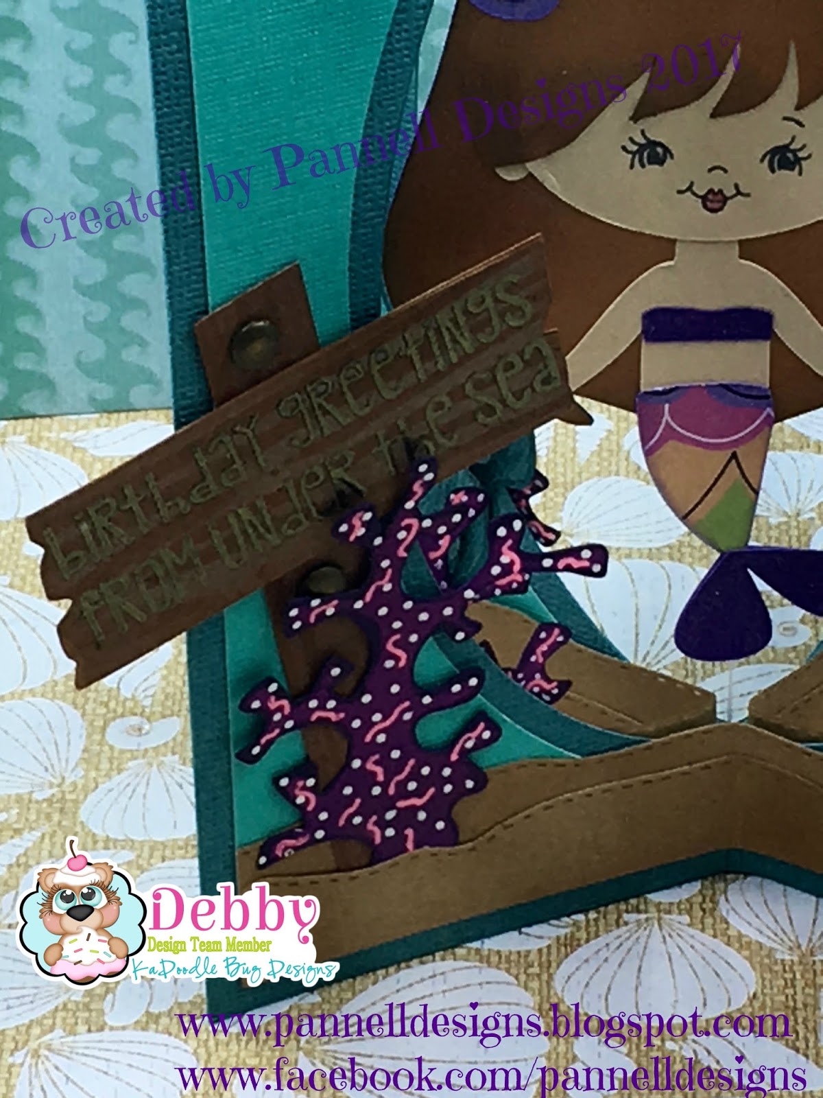 kaDoodle Bug Designs Blog: Mermaid Under The Sea Birthday Card