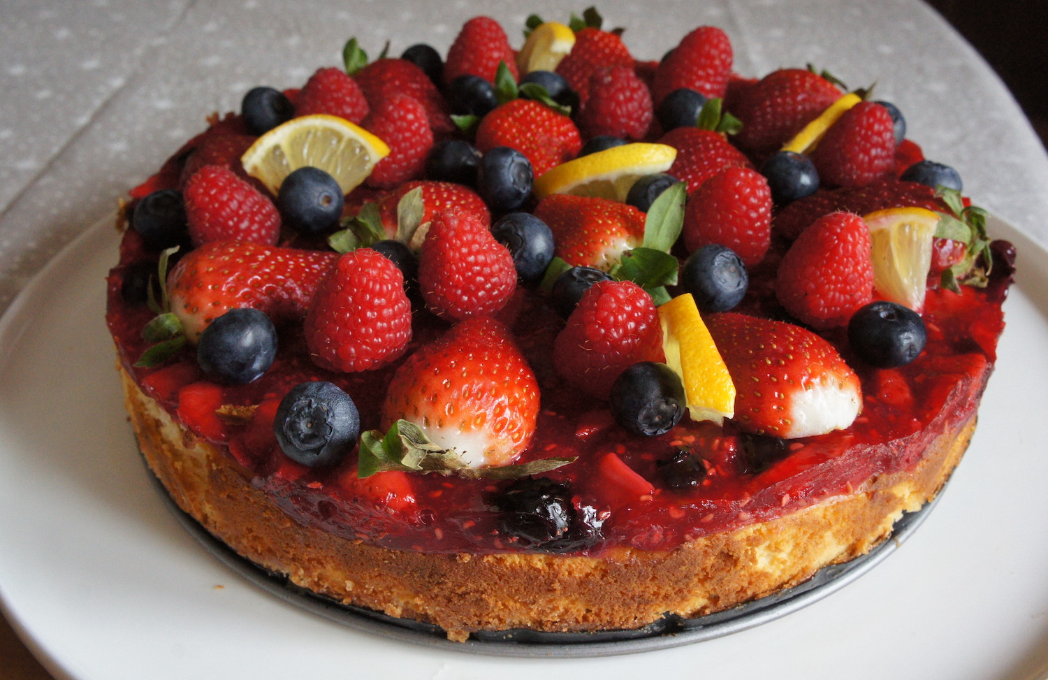 Cheesecake aux fruits rouges