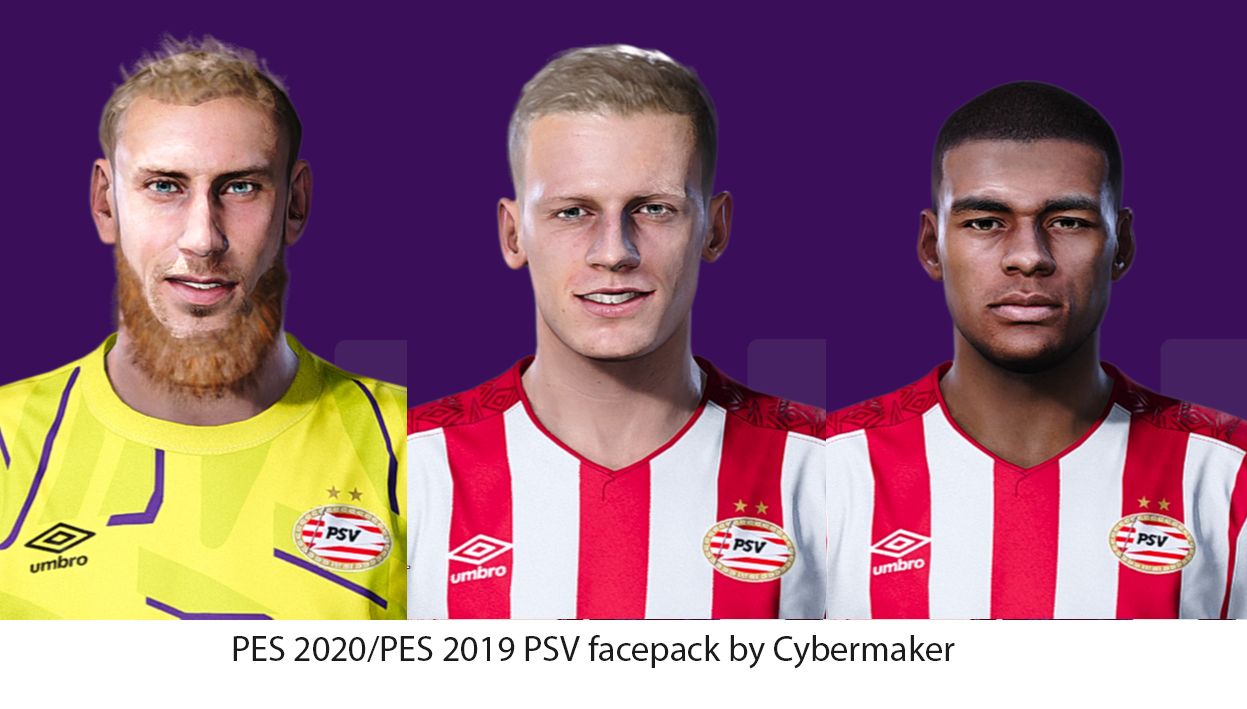 PES 2020 / PES 2019 PSV Facepack by Cybermaker ~ SoccerFandom.com ...