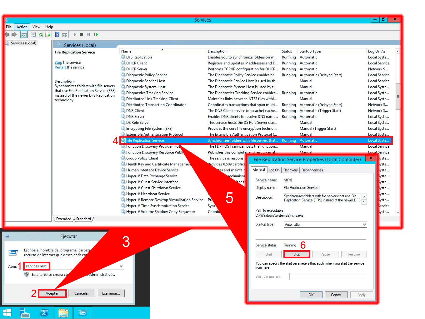 Pantallazos.es: Microsoft Active Directory: Cómo volver a generar el ...