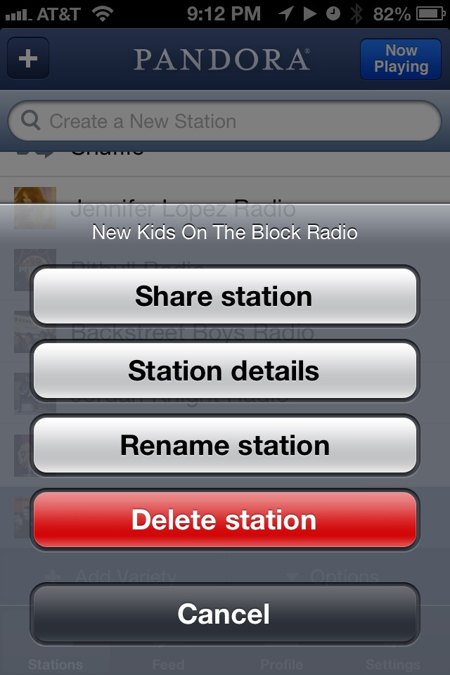 iPhone Tutorial and More : Pandora App Screenshots